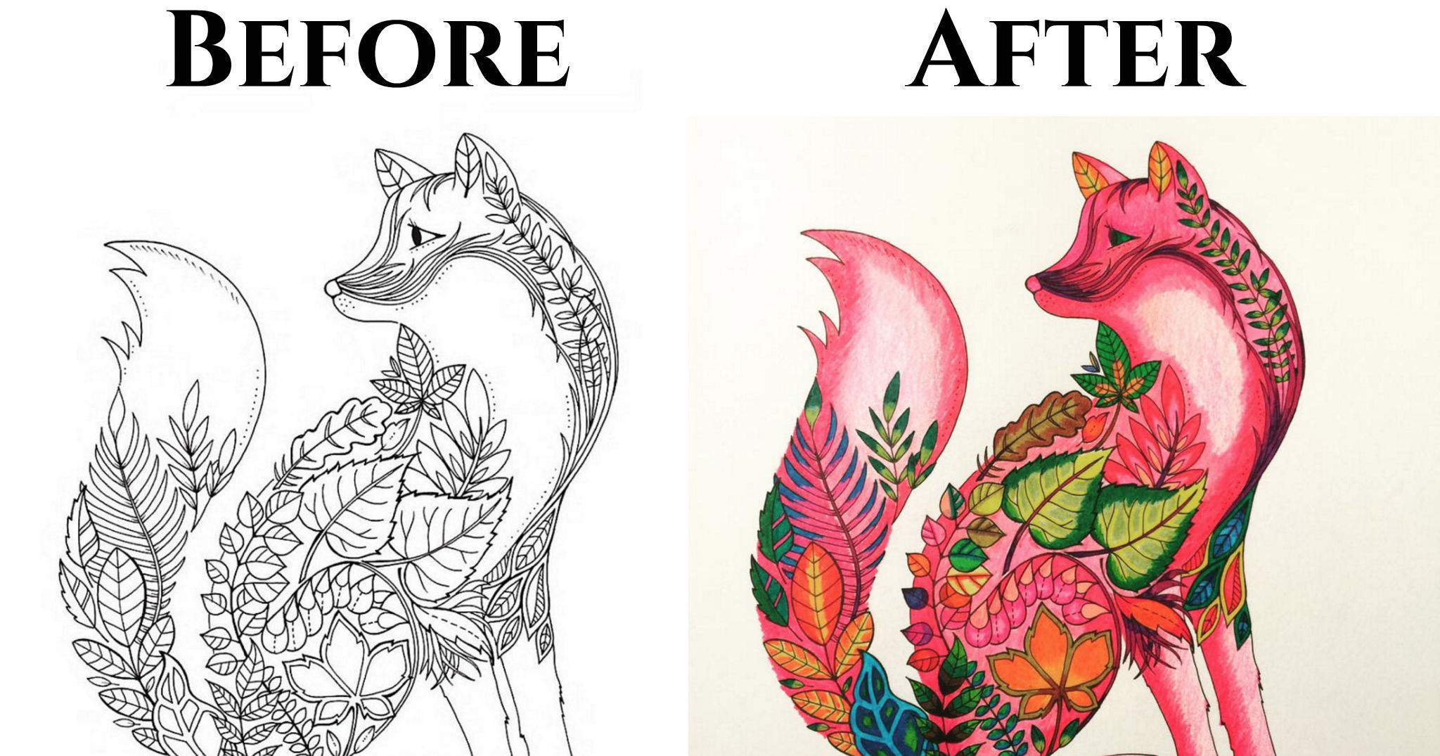 These Coloring Book Before And After Transformations Will Dazzle You ...